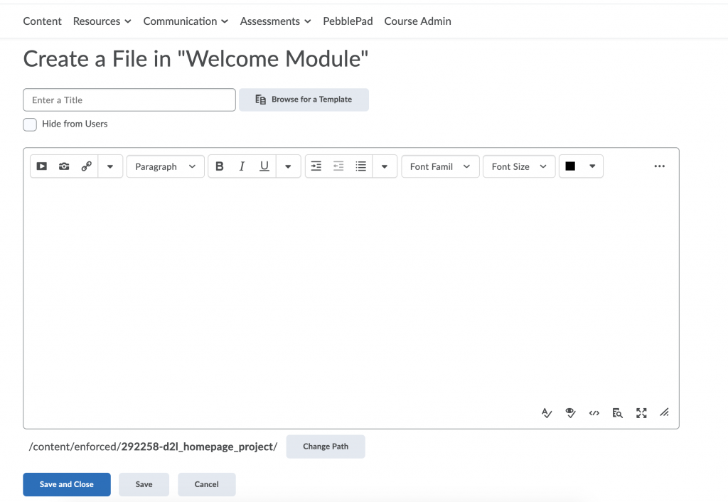 Welcome Tab – Avenue Help