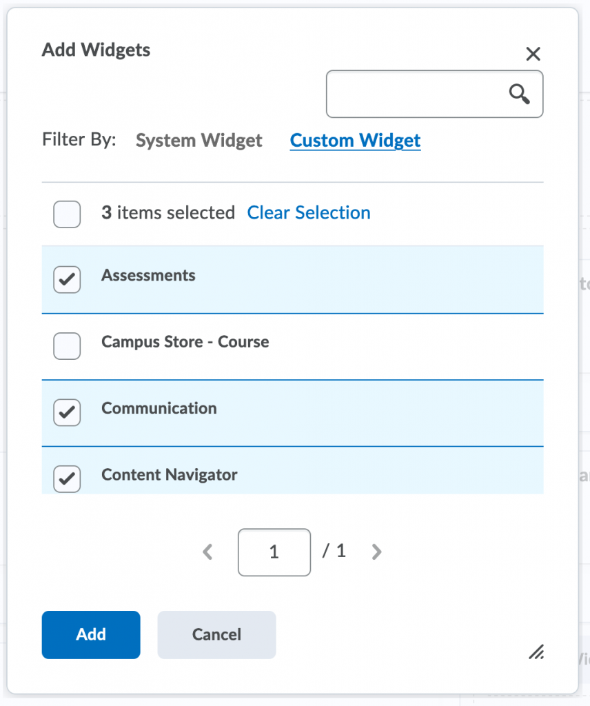 New Widgets – Avenue Help